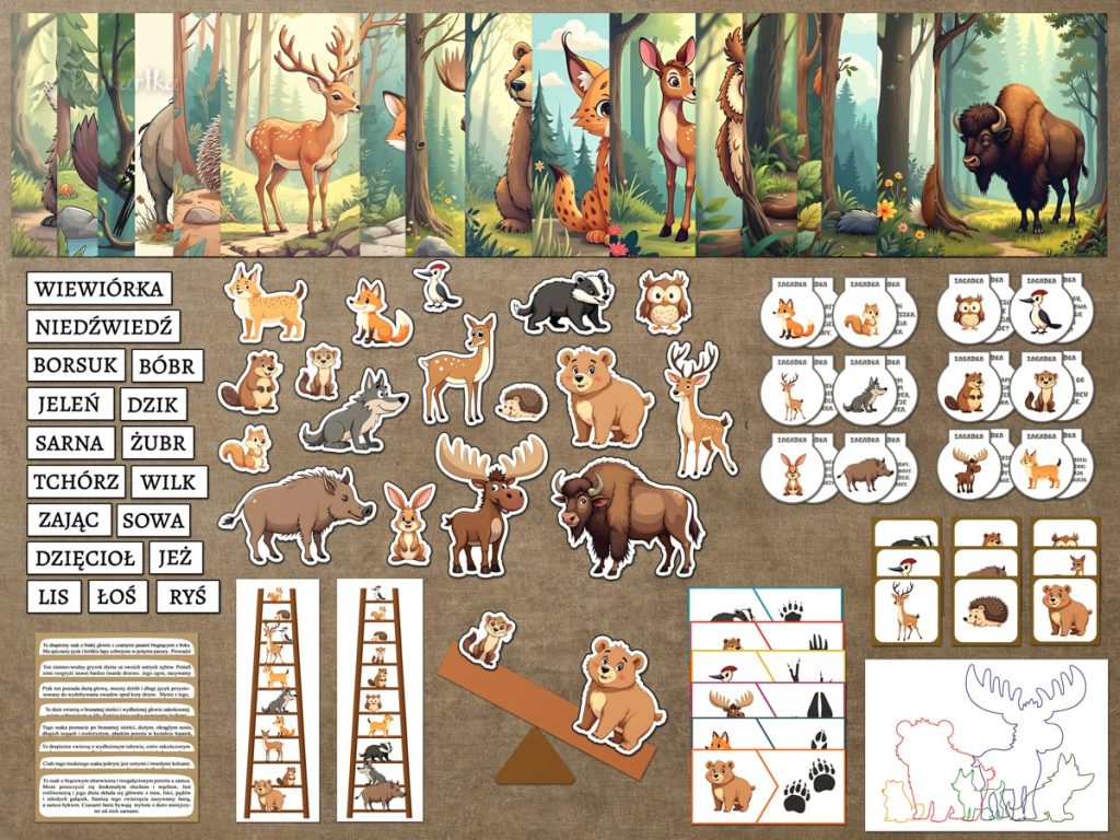 Jak zwierzęta przygotowują się do zimy? - Bajkartka